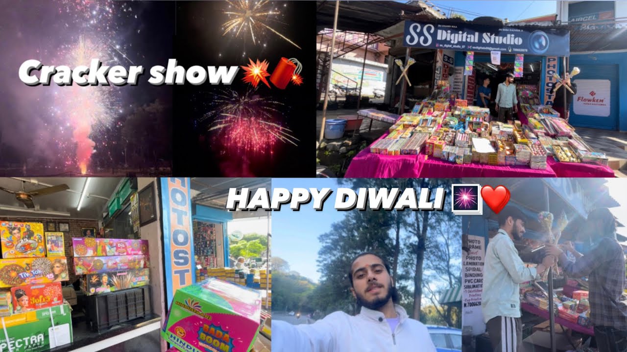 Diwali Mela🎇 Craker Show🧨 Day 1 Selling Crakers🎆 Happy Diwali Everyone ️ Tabhi Vlog💥