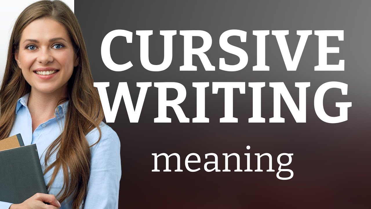 Cursive Writing Explained: A Guide for English Language Learners - YouTube