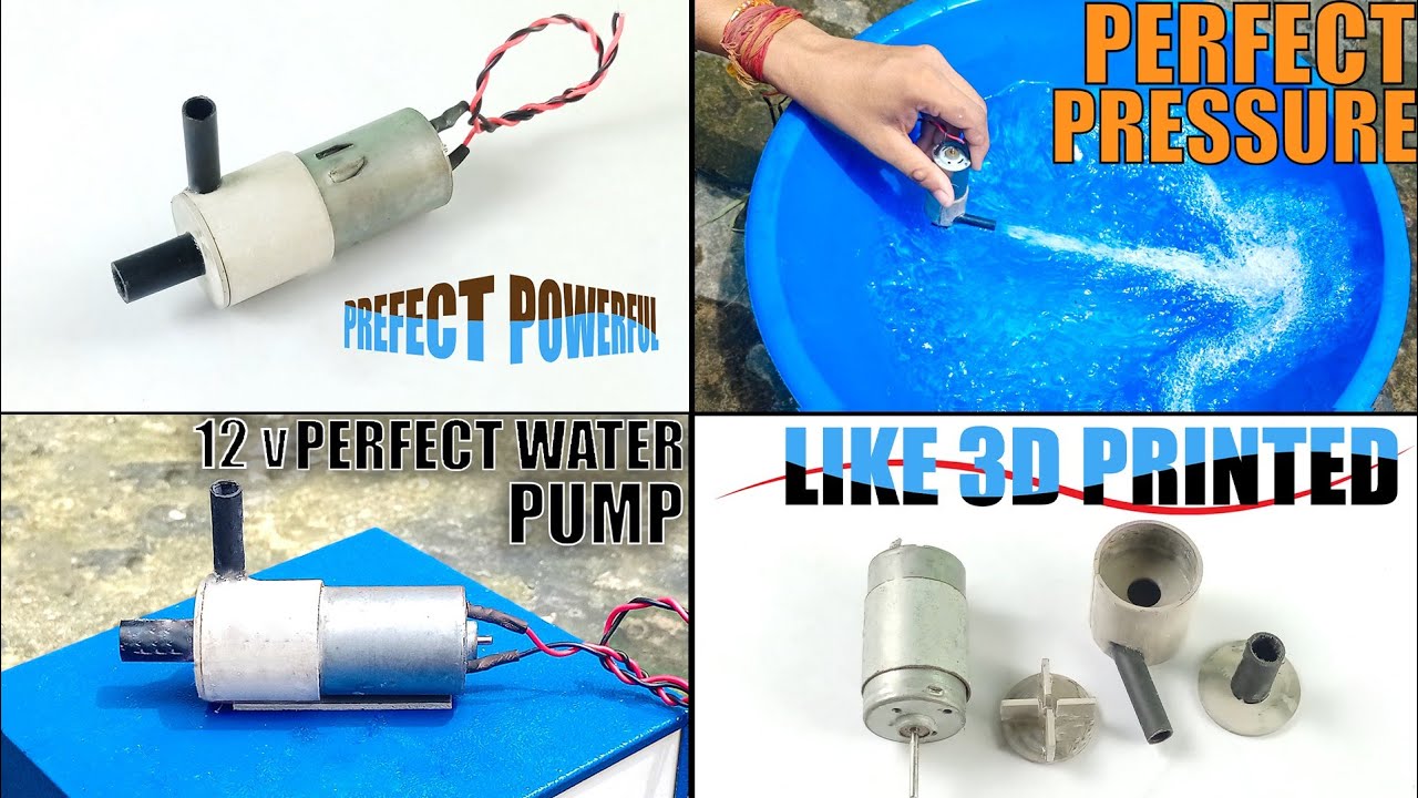 DIY Mini 12v Water Pump ! V1 - YouTube