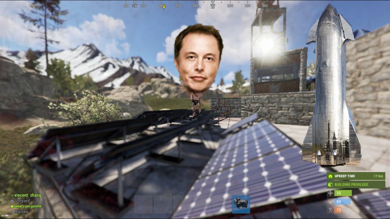 playing rust with elon musk - YouTube