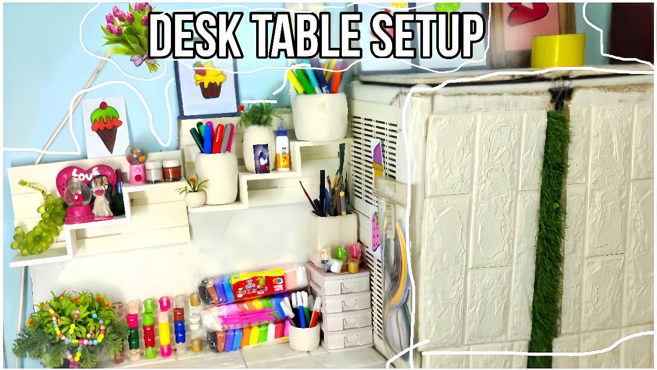 "DIY Desk Organization Ideas | Perfect Study & Art Table Setup" - YouTube