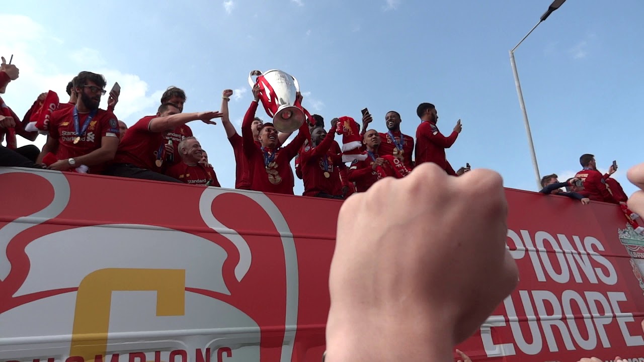 Liverpool Open-Top Bus Parade Allerton June 2019 - YouTube