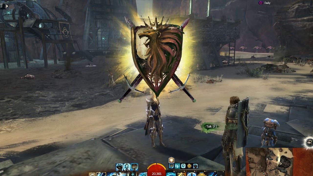 Guild Wars 2 - Guardian - Speak with Trahearne - The Silverwastes - YouTube