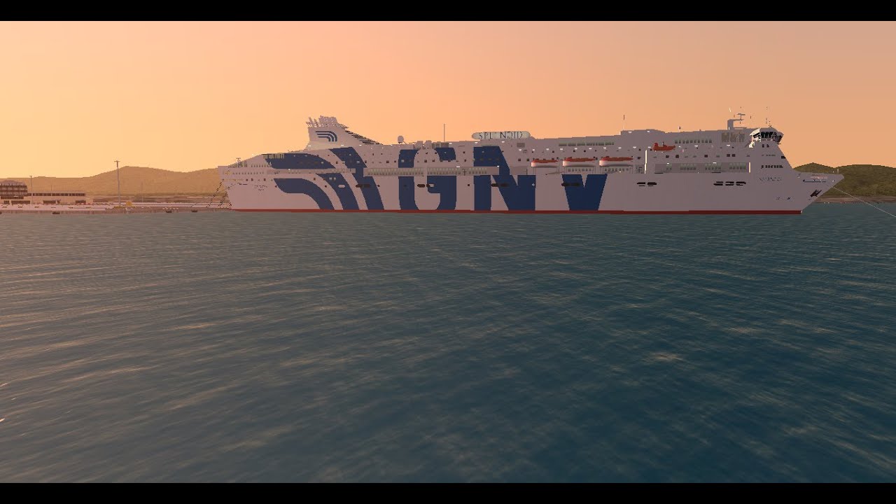 GNV Splendid parte da Olbia [veichle simulator] - YouTube