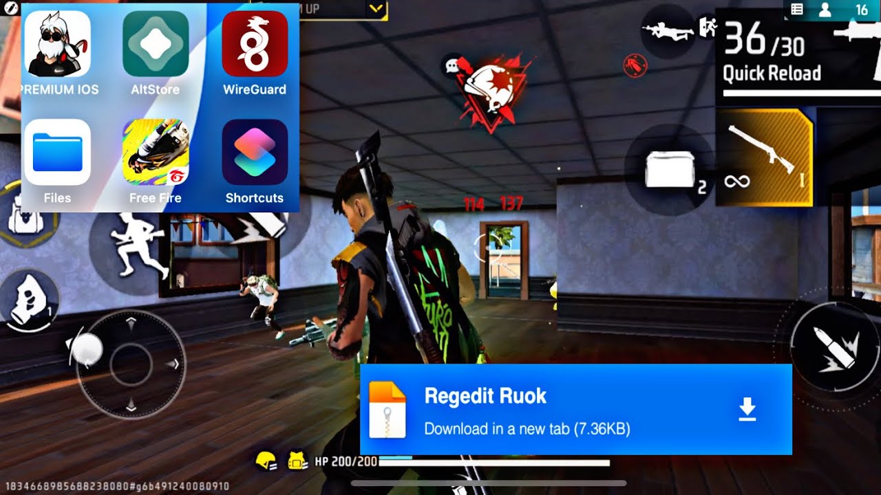 FF REGIDIT IOS || EASY DRAG HEADSHOT || RUOK REGIDIT || PREMIUM FOR ...