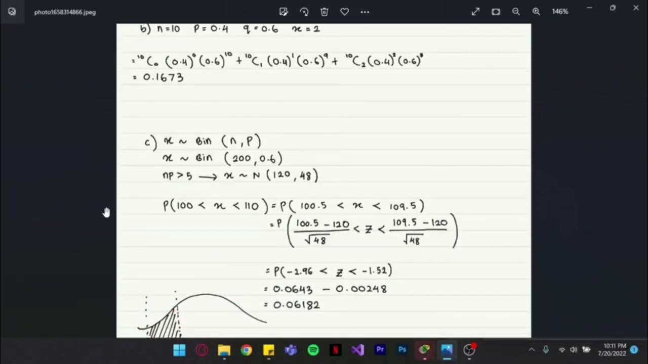 Binomial Distribution & Approximation to Normal Distribution from ...