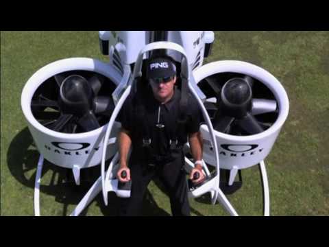 Flying Golf Cart Jetpack in Action - YouTube