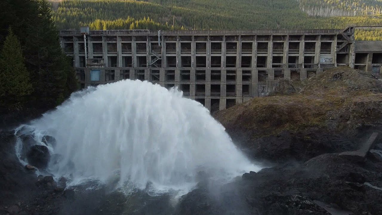 Diversion Dam : Jordan River, British Columbia, Canada - YouTube