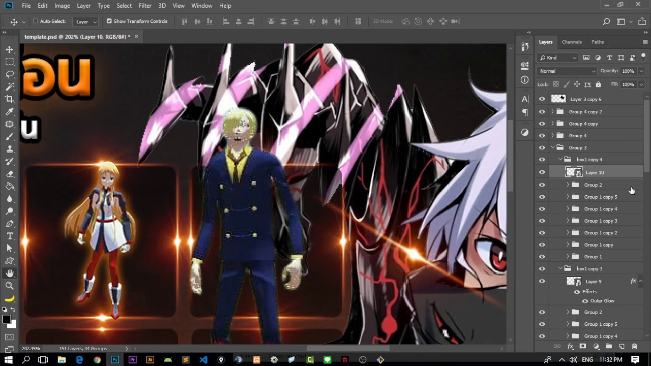 Photoshop พาแต่ง โปรโมชั่น WarZ [รับทำ] - YouTube