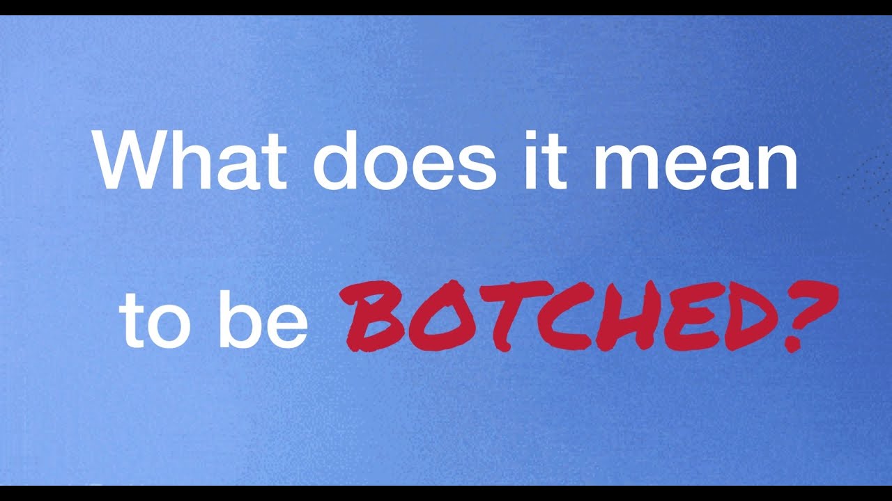 What Does Botched Mean in Surgery? | Nip Talk Ep. 1 - YouTube