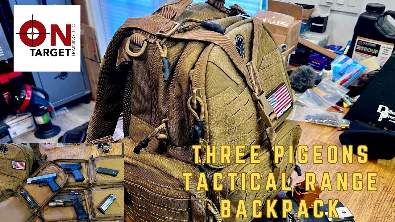 Three Pigeons Tactical Range Backpack - YouTube