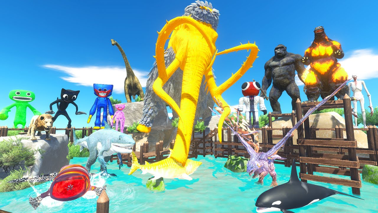 Hunting Big Boss Woolly Mammoth, Godzilla, King Kong & Bloop - Animal ...