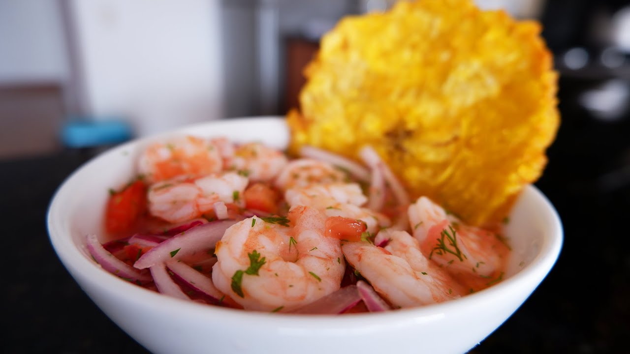 Ceviche de Camarón con Patacones | El de las trufas - YouTube