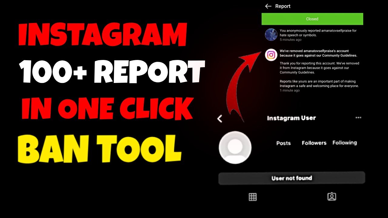 Instagram account ban Report Tool | How to ban Instagram account 2026 ...