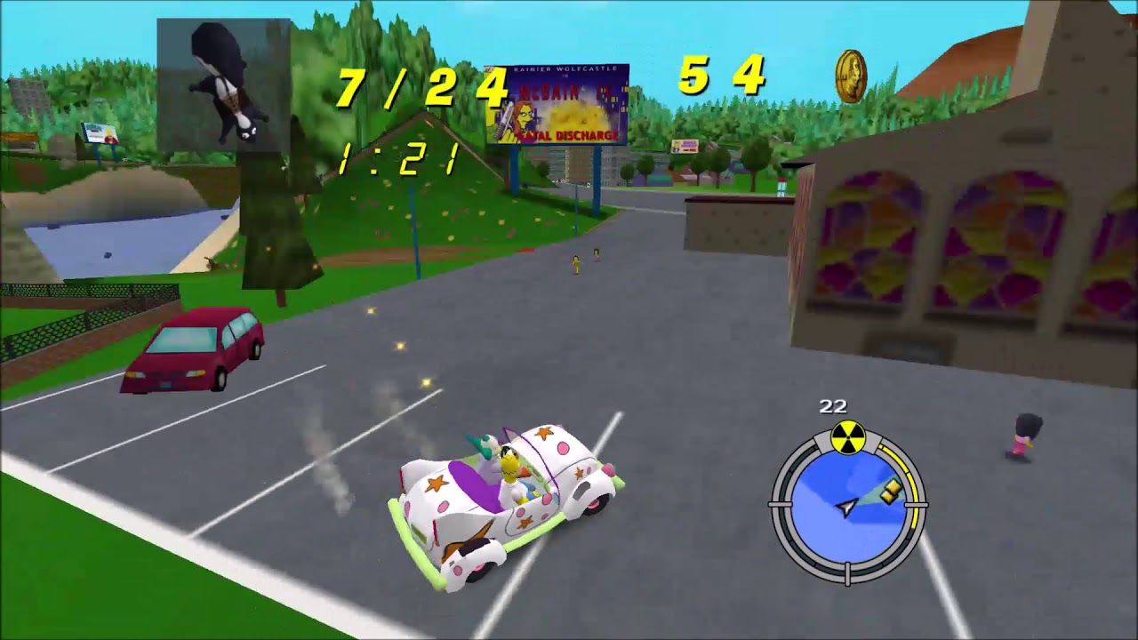 The Simpsons Hit & Run Mod Walkthrough | Road Rage Returns | Red Nose ...