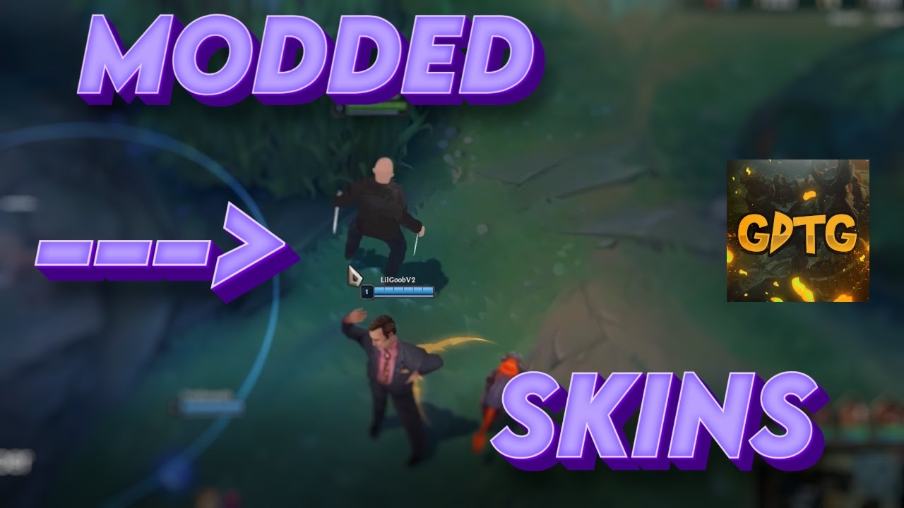 LEAGUE OF LEGENDS MODDED SKINS (And funny moments) - YouTube