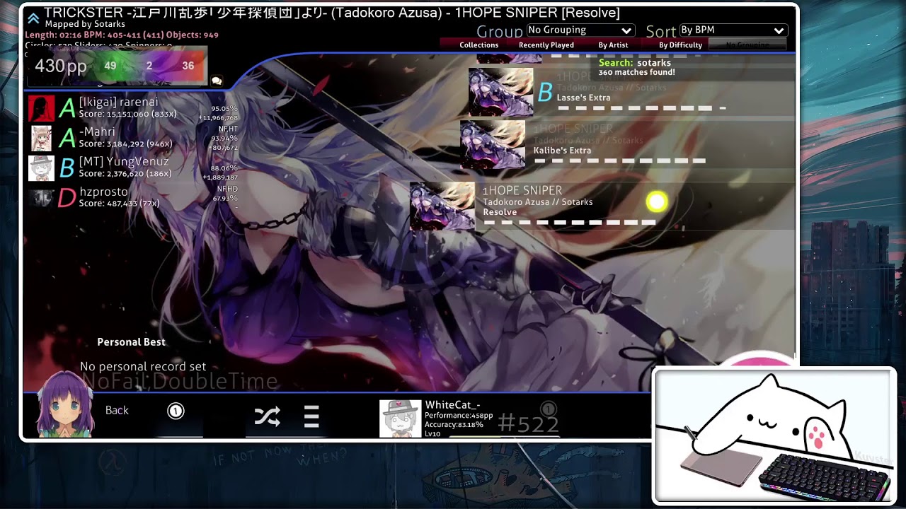 Dt farming on osu private server - YouTube