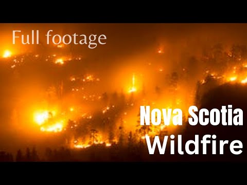 Nova Scotia Halifax Wildfire Burning Full Footage Dash Cam - YouTube