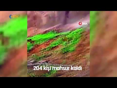 NTV | Hindistan'da toprak kayması: Yol çöktü, 204 kişi mahsur kaldı
