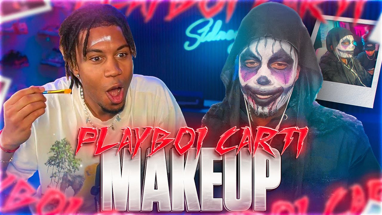 PLAYBOI CARTI MAKEUP für HALLOWEEN 😲🎃 (zu crazy) - YouTube