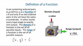 11.5 Technical Definition of a Function - YouTube