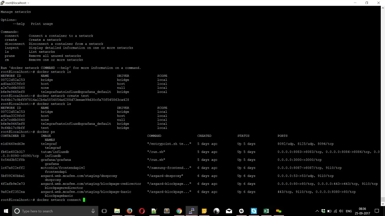 How to Create a Docker network - YouTube