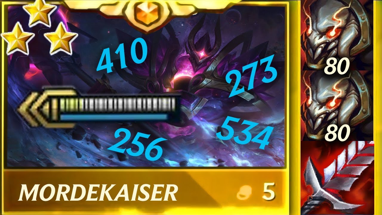 NEW Mordekaiser with 80 Stack IS BROKEN 2190 shields TFT Set 3.5 IS ...