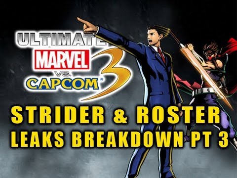 Ultimate Marvel VS Capcom 3 STRIDER HIRYU & ROSTER LEAKS BREAKDOWN by ...
