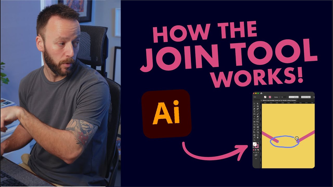 How the Join Tool works in Adobe Illustrator - YouTube