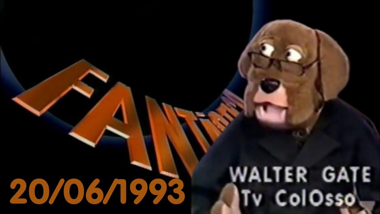 Walter Gate da TV Colosso no Fantástico (20/06/1993) - YouTube