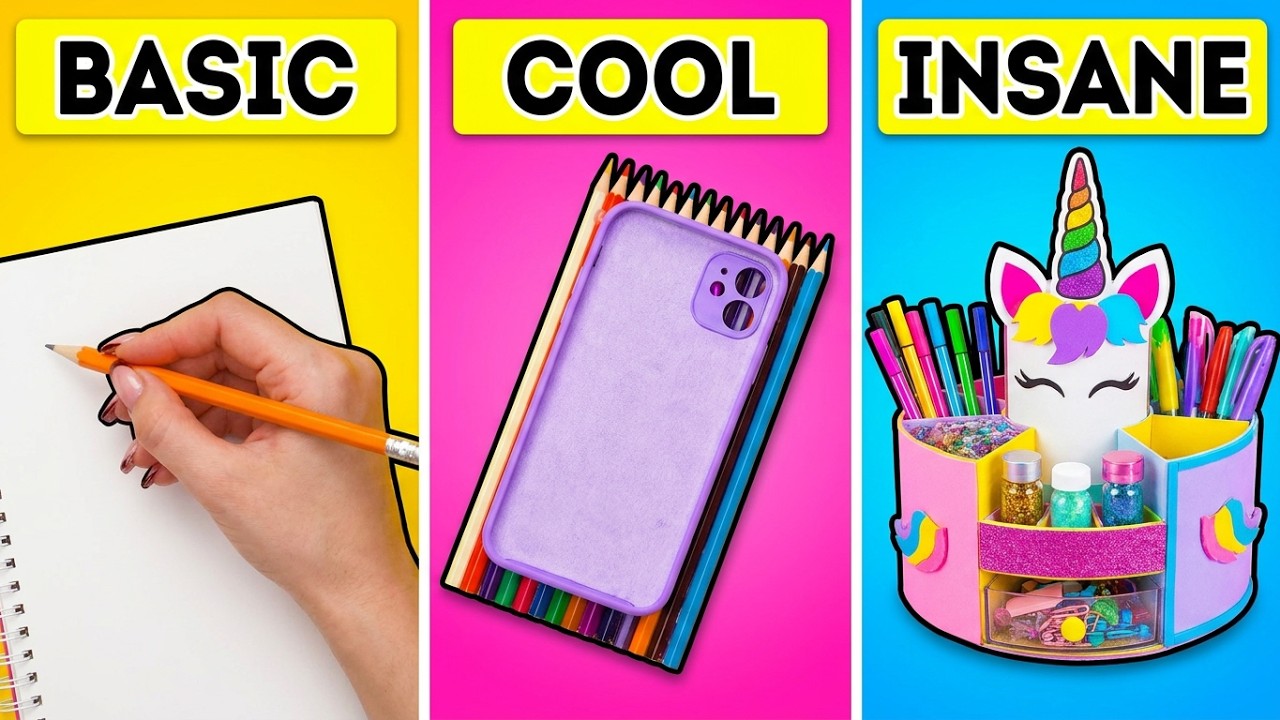 CREATIVE SCHOOL HACKS 🧠 Helpful Tricks for School Life by 123 GO ...