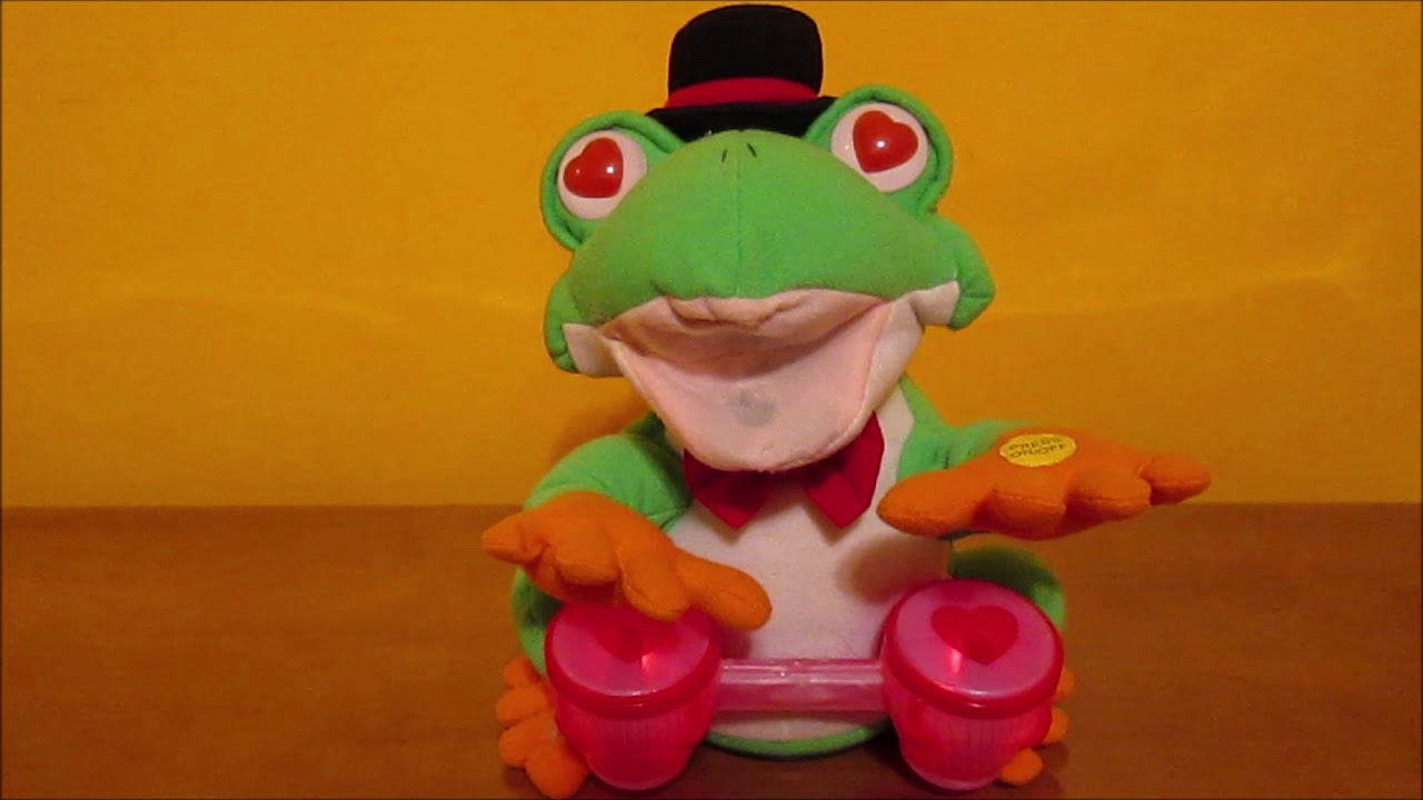 Gemmy - Valentine's Bongo-Playing Frog - YouTube