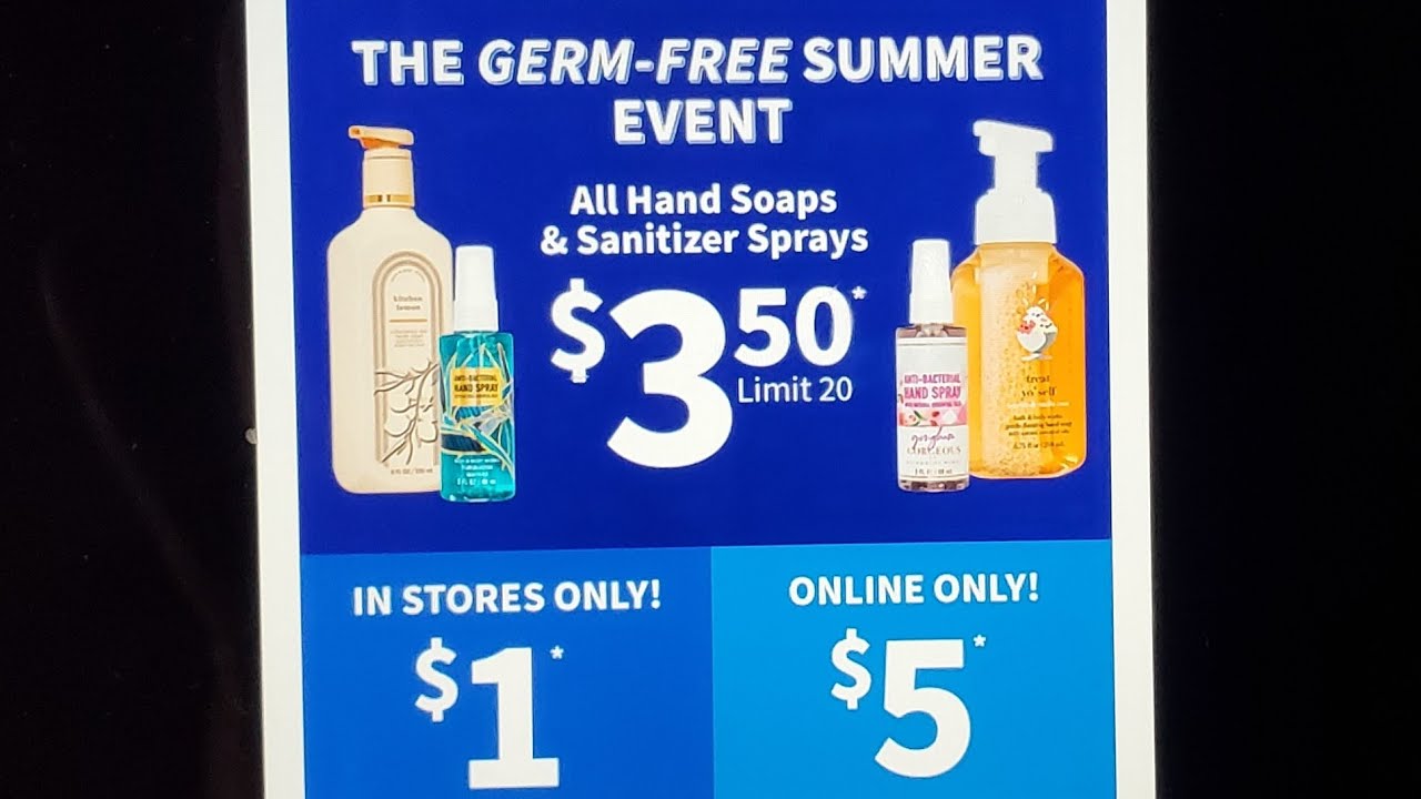 Bath and body works Germ-free summer event. #bathandbodyworks #candles ...