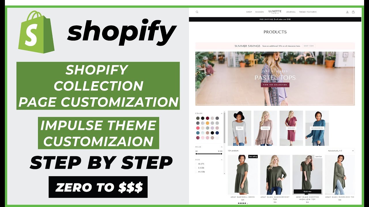 Shopify Collection Page Customization | Set Up Shopify Collection Page ...