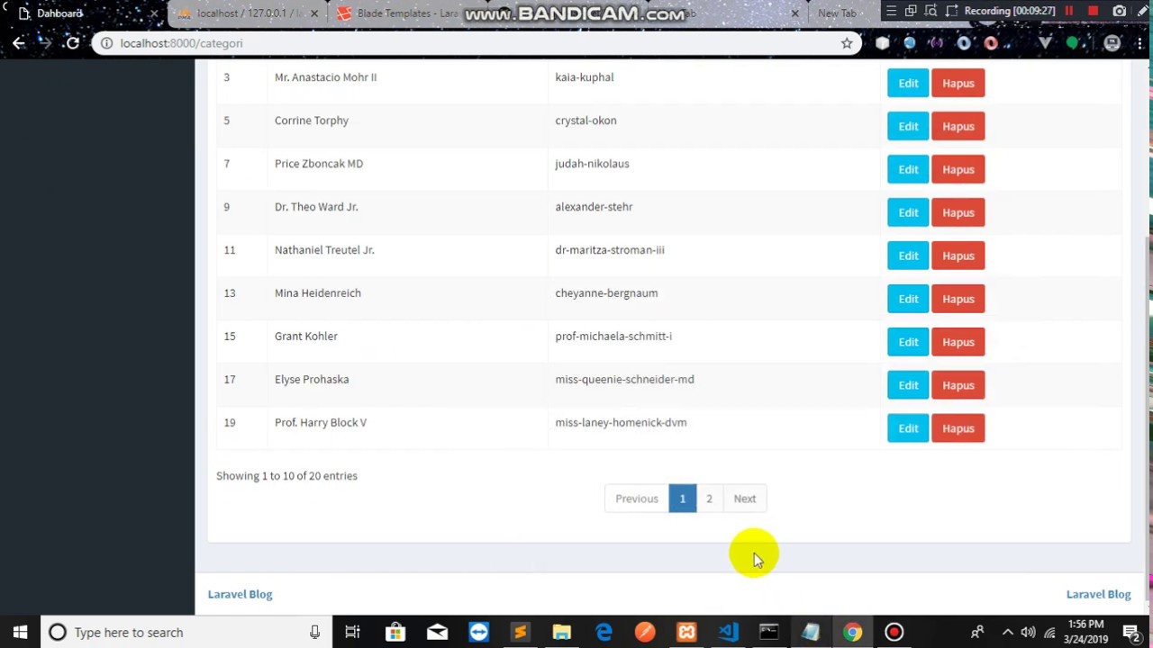 9 MENAMPILKAN DATA KATEGORI DENGAN LARAVEL - YouTube