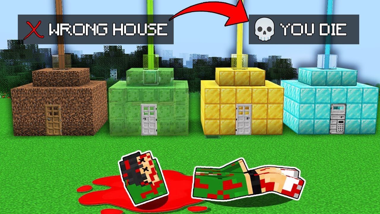 WRONG HOUSE = YOU DIE | Minecraft (Tagalog) - YouTube
