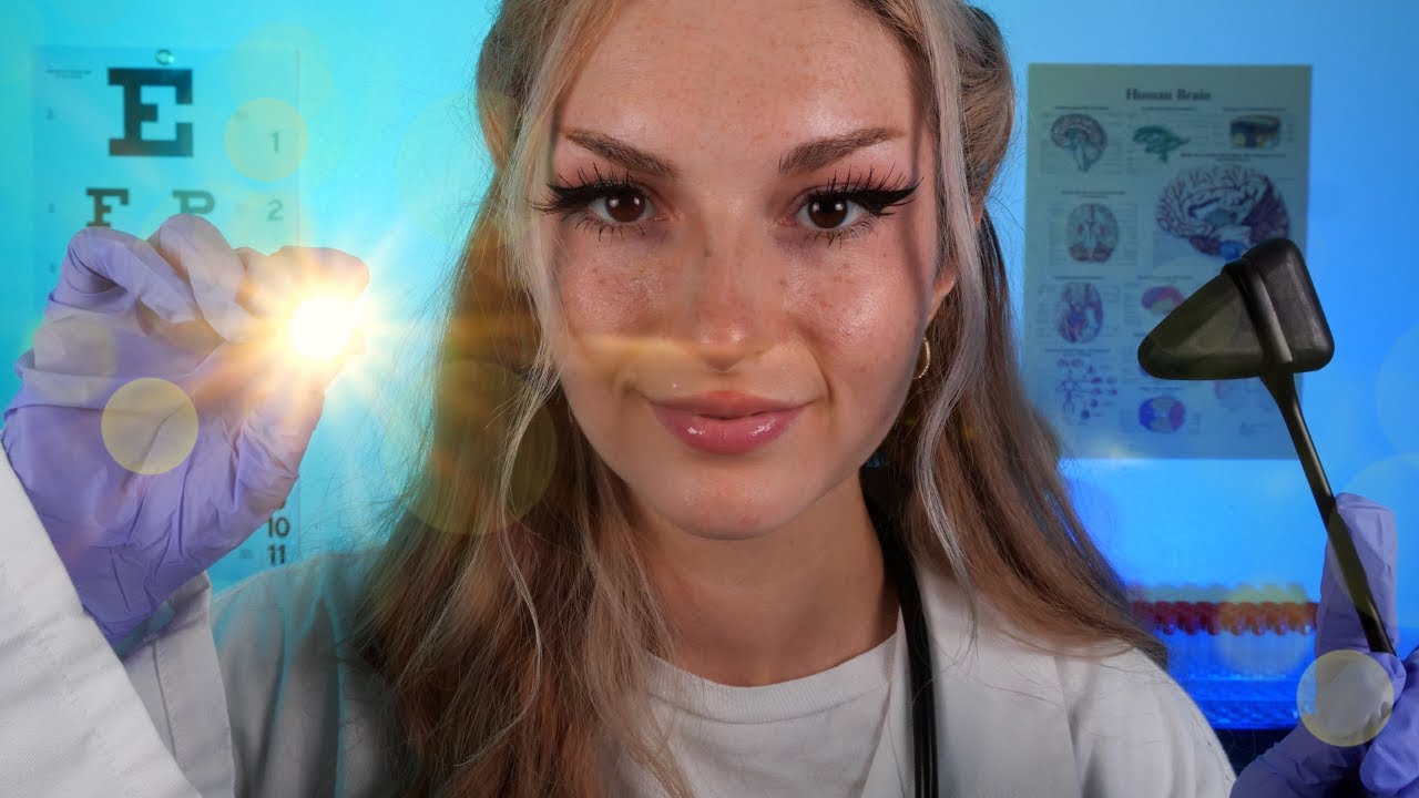 ASMR Cranial Nerve Exam | Relaxing Medical Personal Attention - YouTube
