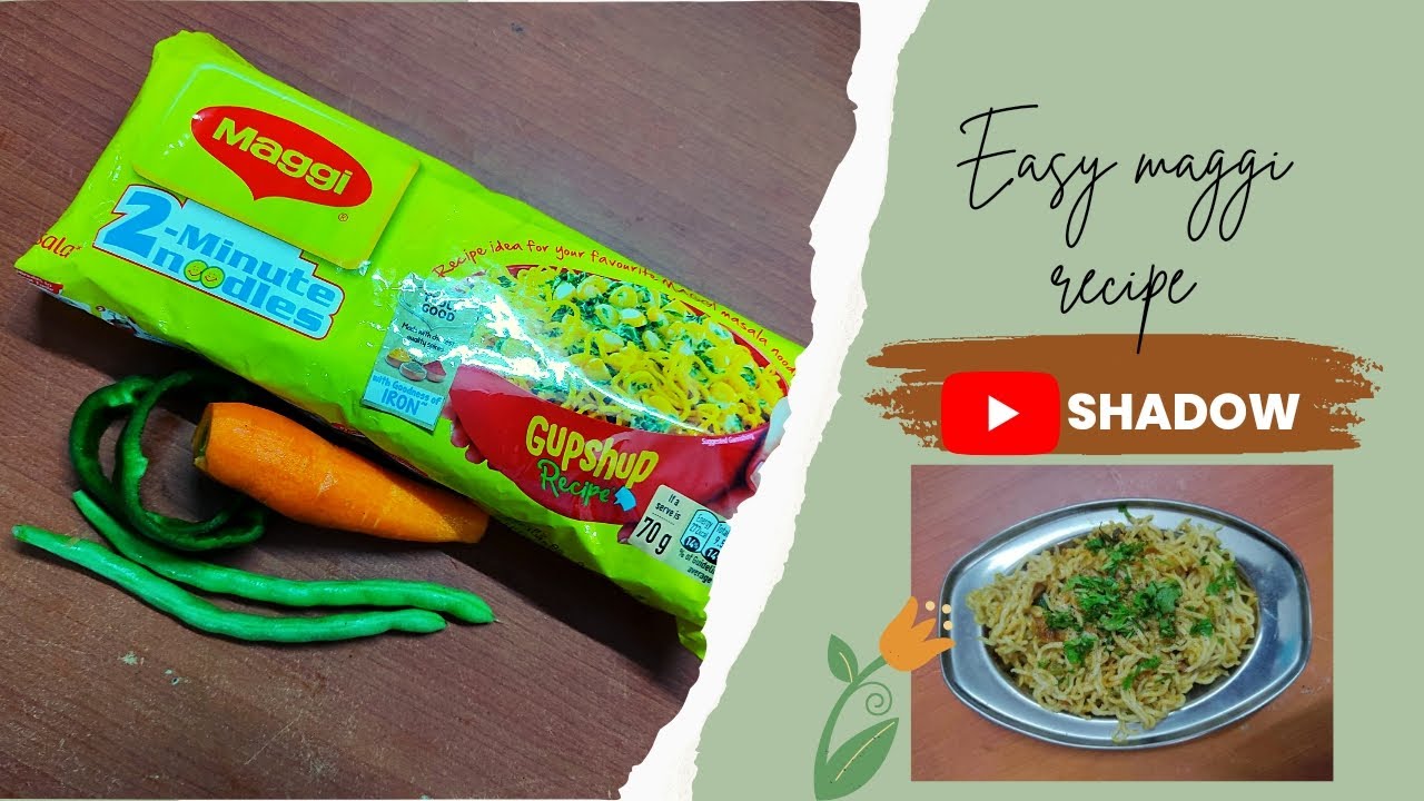 Maggi recipe/vegetable maggi/ Easy and tasty maggi Shadow YouTube ...