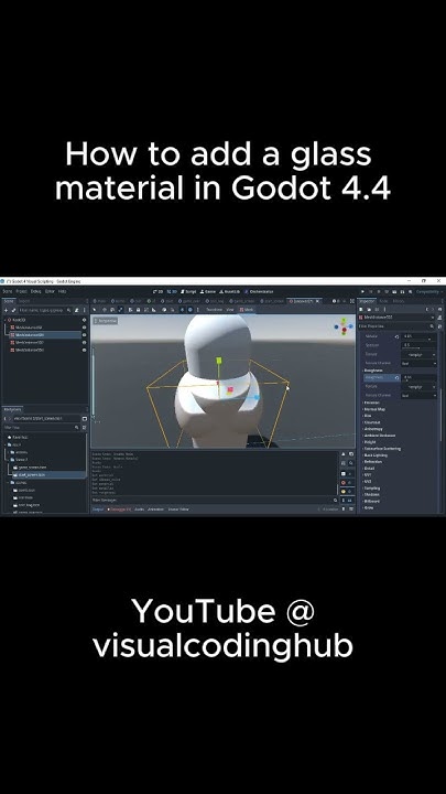 Adding Glass Material in Godot 4.4 #godot #3dgamedevelopment #shorts - YouTube
