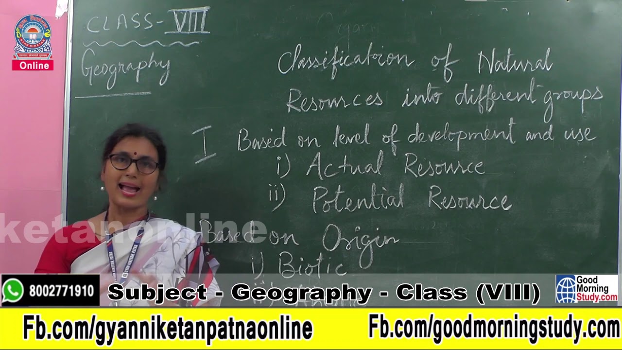 Classification of Natural Resources | Geography | Class- 8th/NCERT/CBSE ...