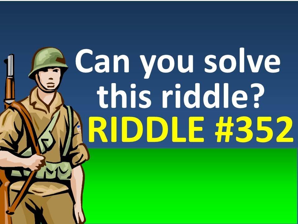 Riddle #352 - Natural Disaster - YouTube