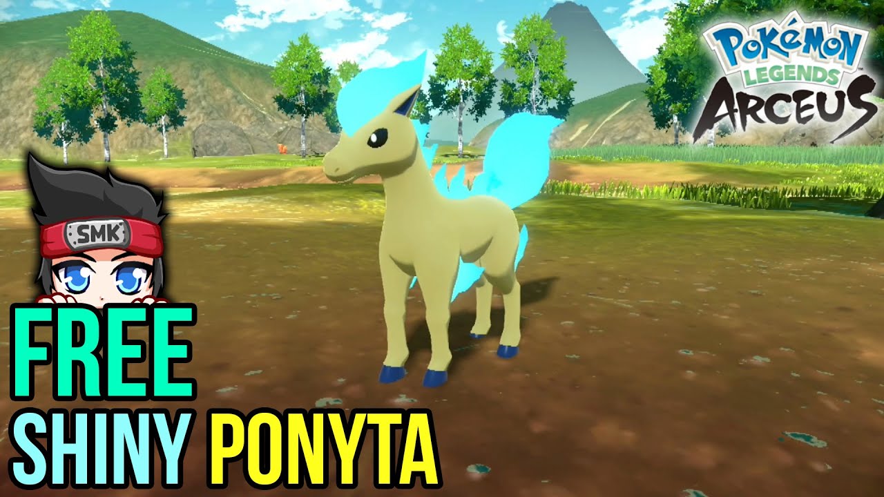How to get a FREE SHINY PONYTA in Pokemon Legends Arceus - YouTube