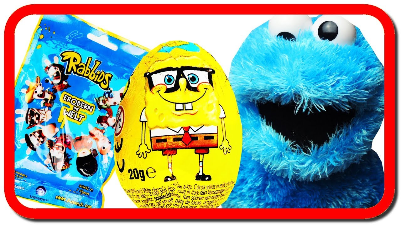Rabbids Invasion Blind Bags Opening and Spongebob Surprise Eggs ...