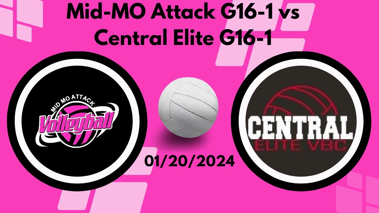 01/20/2024 Mid-MO Attack G16-1 vs Central Elite G16-1 Pool Play - YouTube
