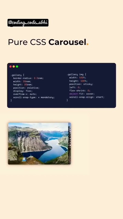 Pure Css Carousel 🚀🚀🚀🚀🚀 Css Htmlcss Html5css3 Csstips Animation Programmer Csstrick 7452