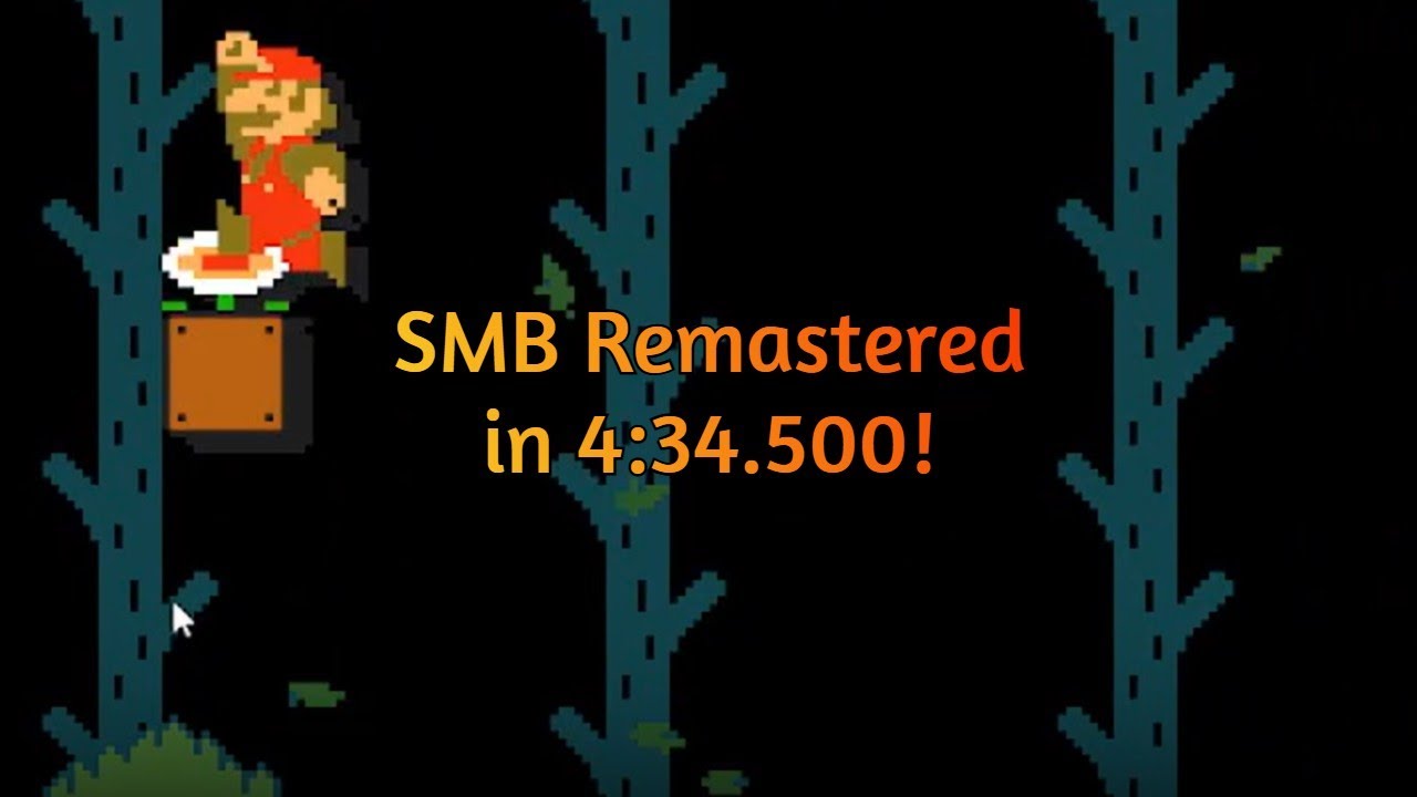 Super Mario Bros. Remastered (SMB1 Any%) in 4:34.500 *FWR* - YouTube