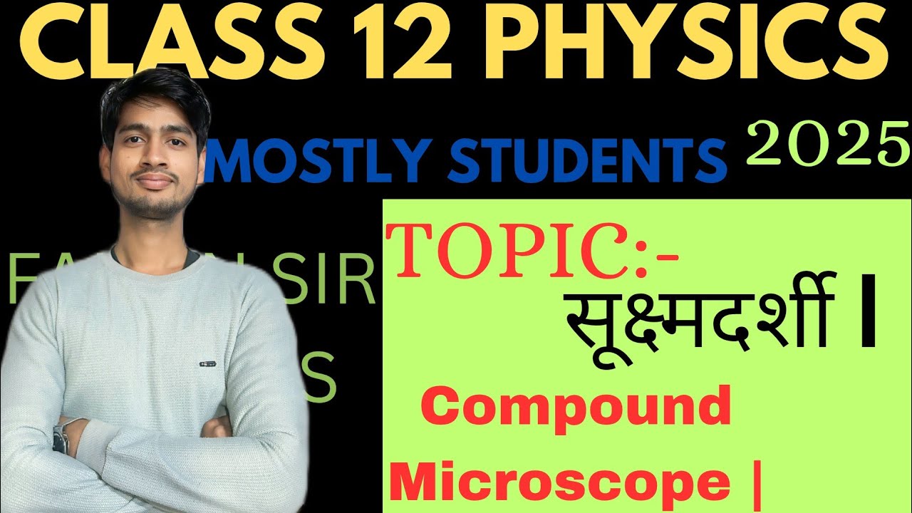 Compound Microscope | Suchmdarshi | Class 12th Physics | Image ...