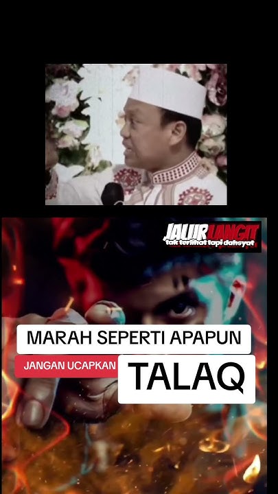 jangan mudah berucap talaq krpada istri - YouTube