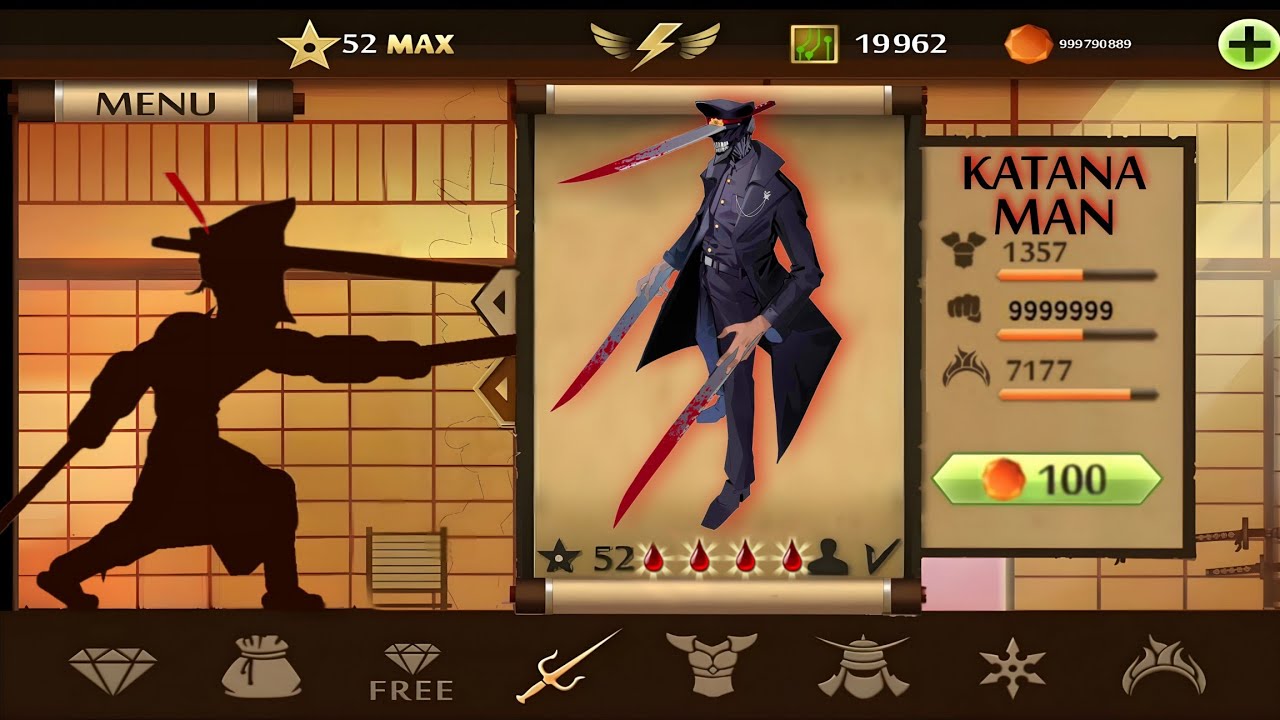 Shadow Fight 2 Katana Man The Fictional Character - YouTube