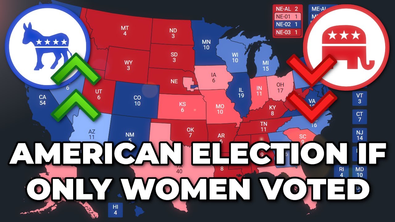 United States Election if Only Women Voted - 2028 Election Prediction ...